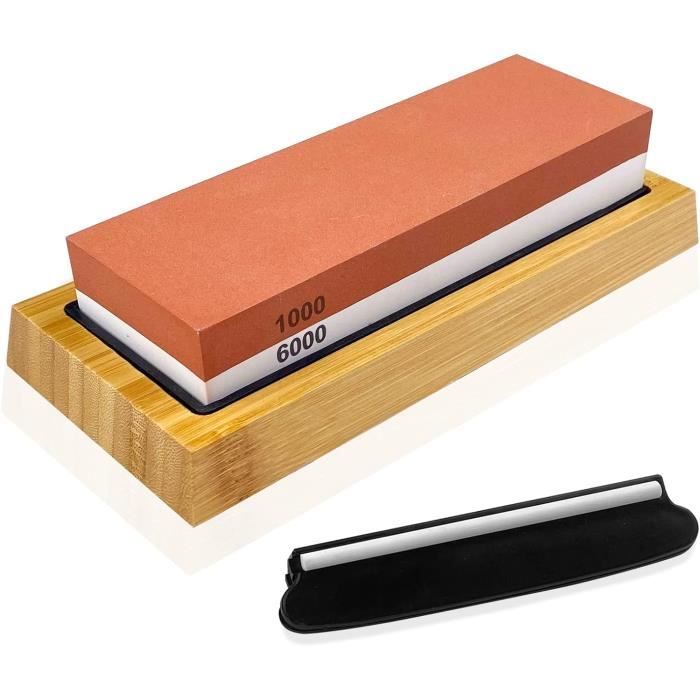 Pierre À Aiguiser, 2 En 1 Aiguiseur Couteaux 1000-6000, Meule Professionnelle Deux En Un Avec ...