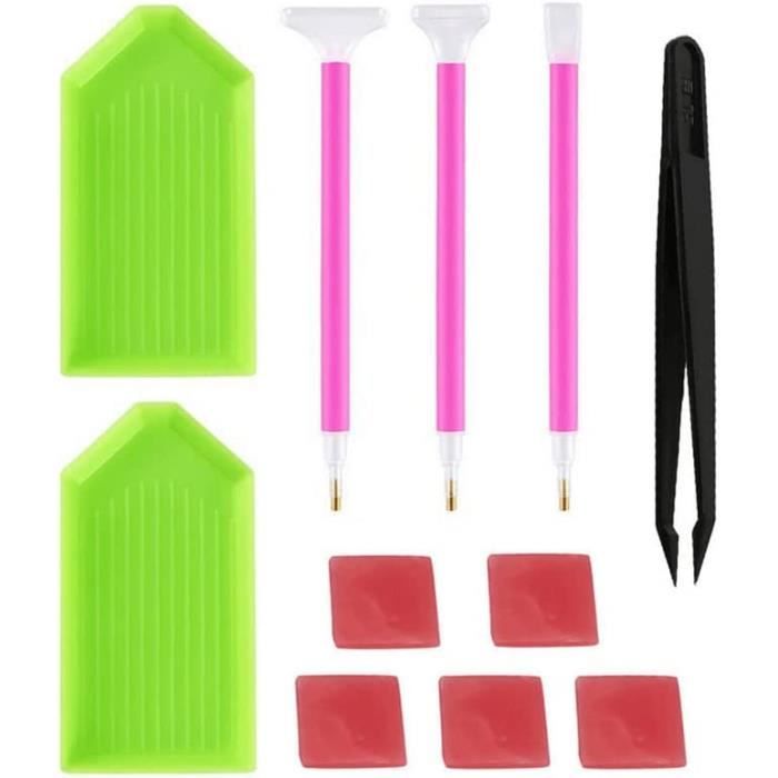 Outils de Peinture de Diamant DIY Kit,Diamond Painting Outils,Stylo de Peinture au Diamant y ...