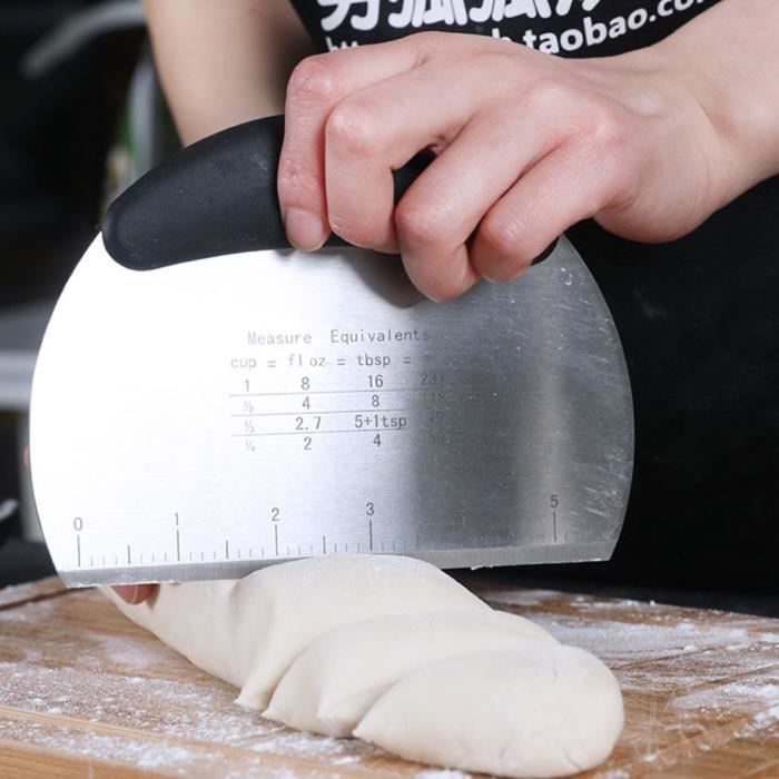 TMISHION Stainless Steel Dough Cutter, Scale Scraper, for Home ...