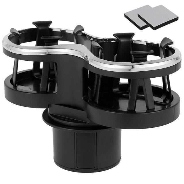PORTE BOISSON,black--Porte gobelet 2 en 1 pour voiture, Double trou ...