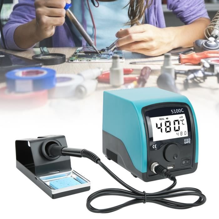 75W Réglable Fer à Souder Soudure Soudage Electronique Kit PRISE EU ...