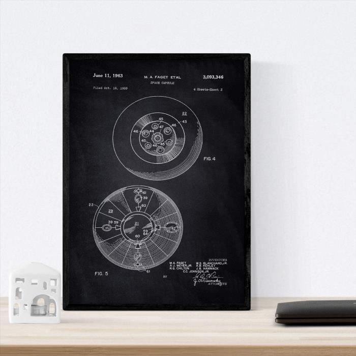 Affiche Capsule Espace De Brevet 2. Brevet De Conception D'Impression ...