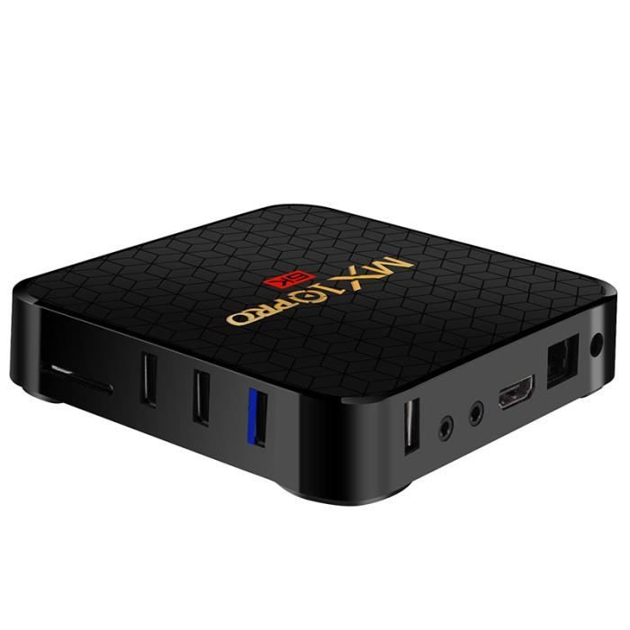 Mx10 Pro Tv Box 6K 4G + 64G Hd Décodeur Tv Fasting Black Set-Top Box Eu ...