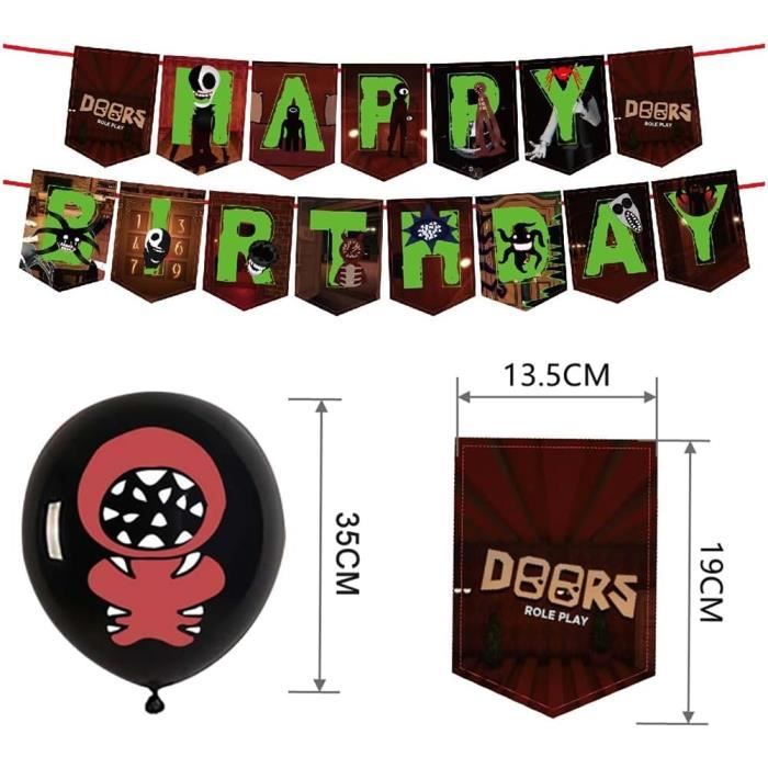 Roblox Doors Décorations De Fête, 45 Pièces Roblox Doors Party Supplies ...