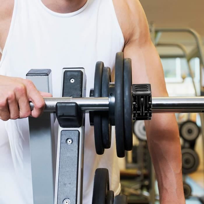 Barre Clamps HaltèRes Serrage Rapide AntidéRapant Casier à Poids ...