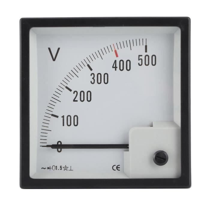 Shunli-jauge de tension Voltmètre Volts mètre jauge de pointeur à Angle ...