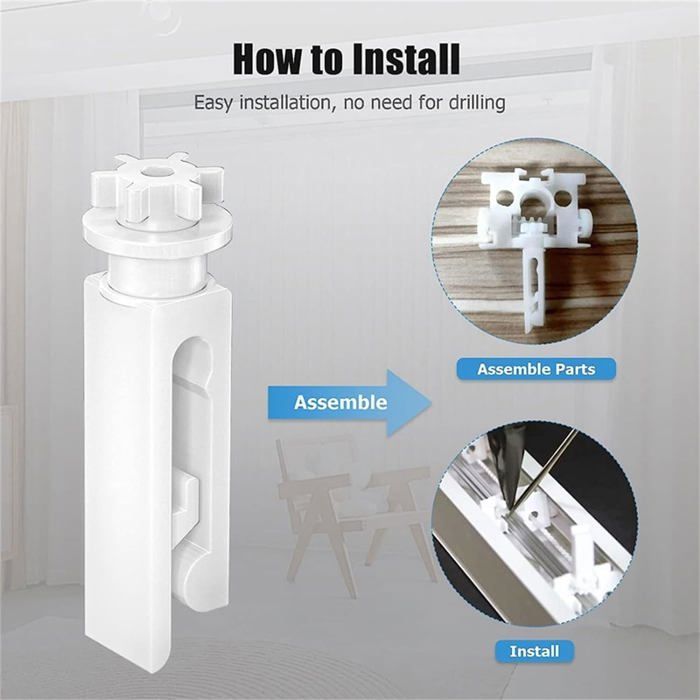 Poulie De Rideau Durable En Pvc - Pièces D'Embrayage - Poulies De ...