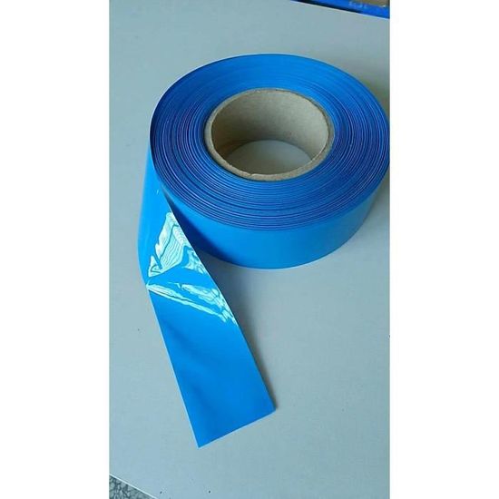 Tube thermorétractable - E3858 - PVC - 1m - Bleu - Isolation ...