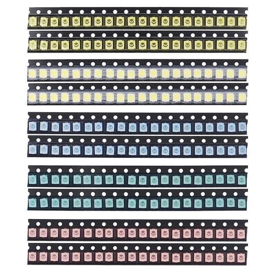 3528 1210 Smd Led Kit De 200 Diodes Led Smd 5 Couleurs Kit D'Éclairage ...