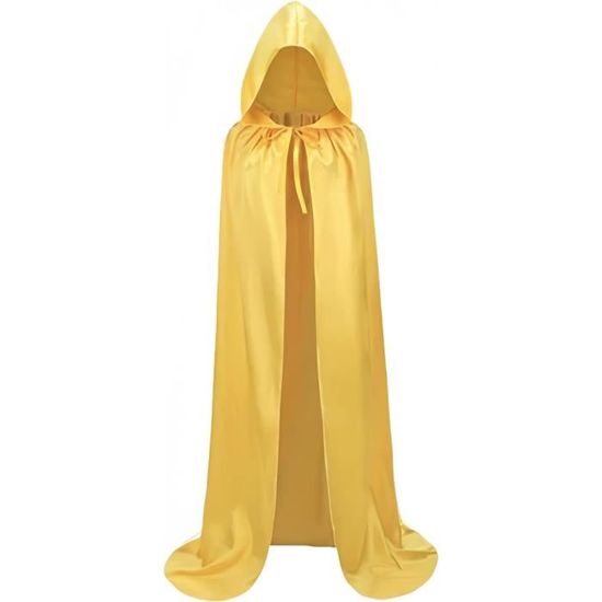 Cape À Capuchon Jaune Déguisement Adulte Costume Halloween Carnaval ...