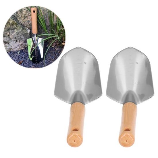 Pelle à terre meuble de jardin en acier inoxydable VGEBY avec échelle ...