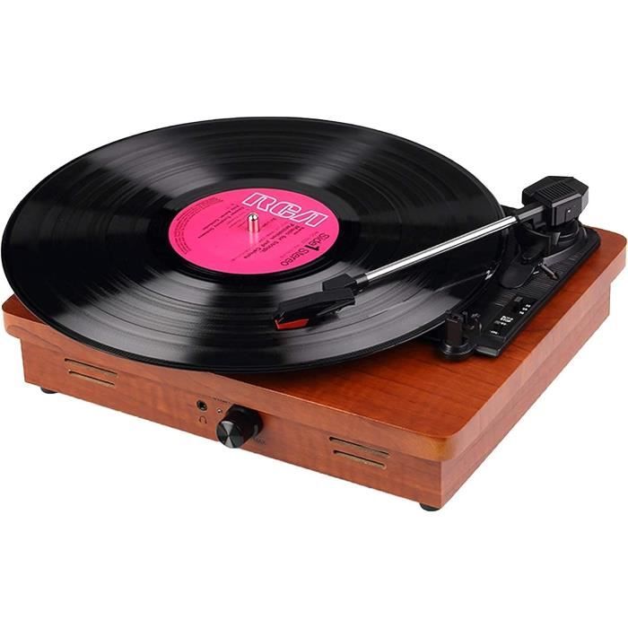 Tourne-Disque, Platine Tourne-Disque Portable à 3 Vitesses, Pr en ... Tourne-Disque, Platine Tourne-Disque Portable à 3 Vitesses, Pr en ...