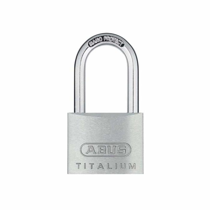 Abus 64TI/40HB40 Cadenas à clé en Titalium à anse longue 40 x 40 mm - Cdiscount Bricolage