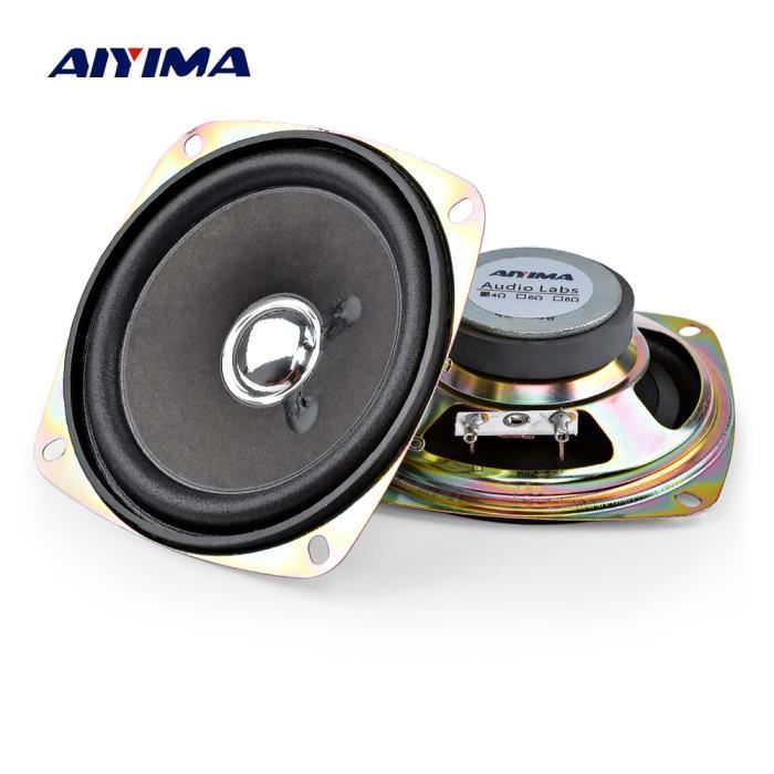 Type A-AIYIMA 2 pièces 3.5 pouces gamme complète haut-parleurs sonores 4 Ohm 8 W Audio haut ...