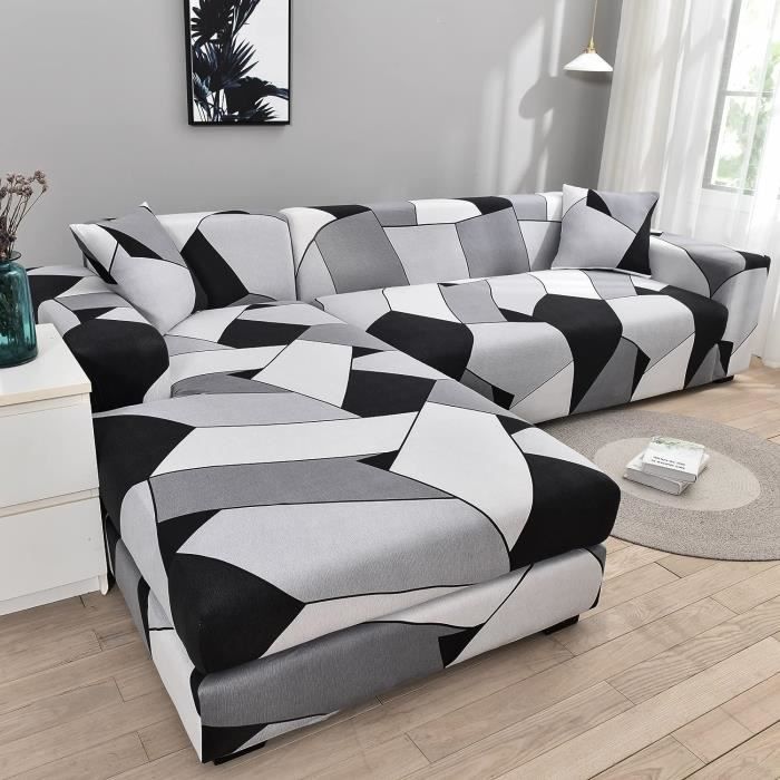 Housse De Canapé D Angle Extensible Complet Protection Canapé D'Angle ...