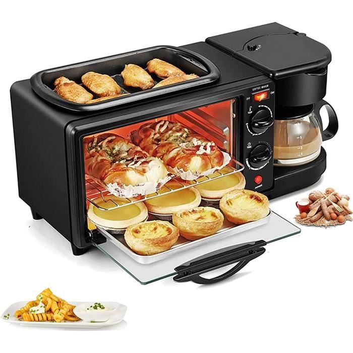 Mini four, mini four 3 en 1 avec minuterie de 30 minutes, four 9 l ...