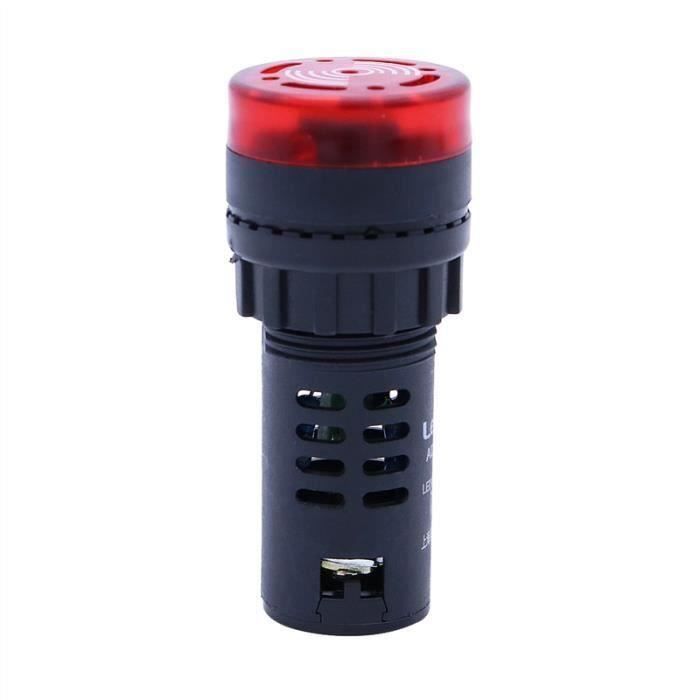 2018 24V Petit LED Signal Lampe Témoin Alarme Buzzer (Lumière Rouge ...