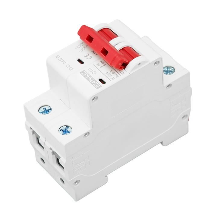 COC-7352625318156-Disjoncteur DC Disjoncteur 500V 10A DC 2P 35mm ...