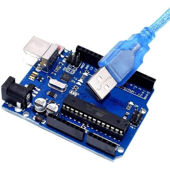 UNO R3 Carte Controller Board ATmega328P et ATmega16U2 Microcontrôleur avec câble USB Compatible ...
