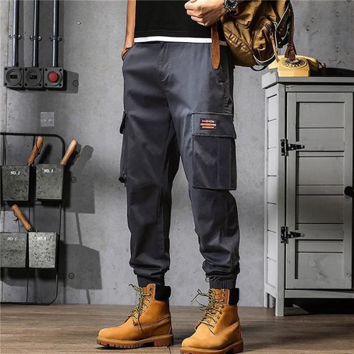 Pantalon cargo homme - FJMAN Militaire Harem Dull Vêtement Technique ...