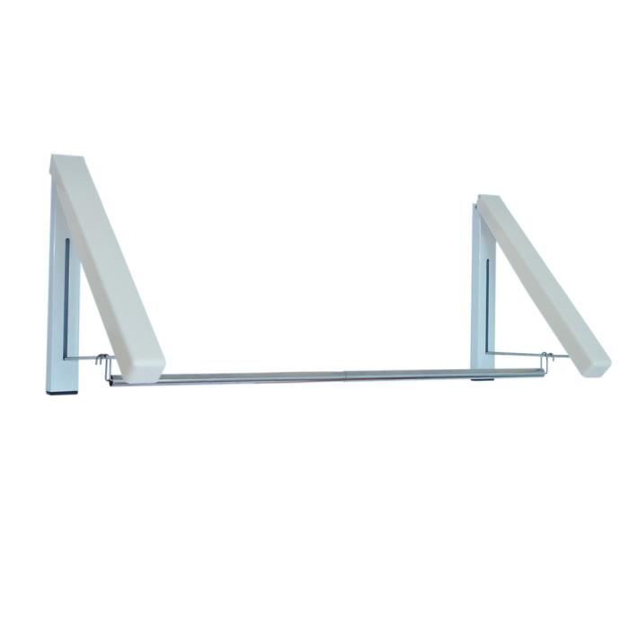 1 pcs Support mural multifonctionnel rétractable pour cintres ...