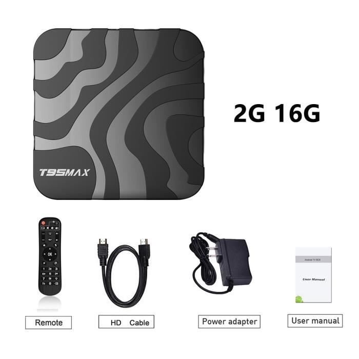 Lemfo t95 Max Smart Android TV décodeur Android 12 4gb RAM 64gb rom ...