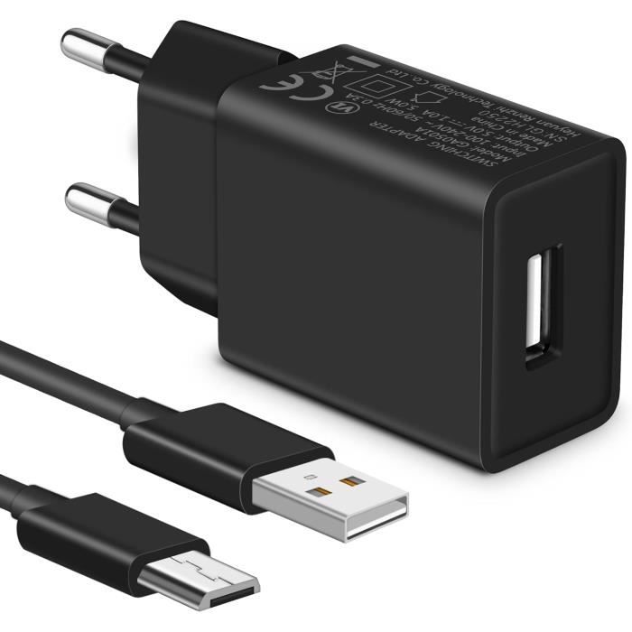 Prise Usb 5V1A Et Câble Micro, Embout Chargeur Usb 5W, Adaptateur ...