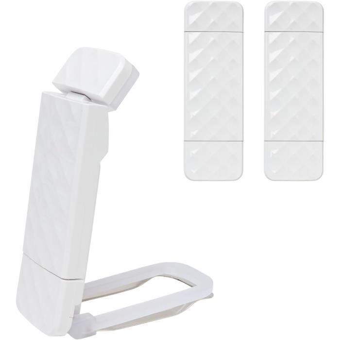 Double Pack White, Liseuse 5 Led, Lampe Livre Led Rechargeable À Pince, 3 Modes De Protection ...