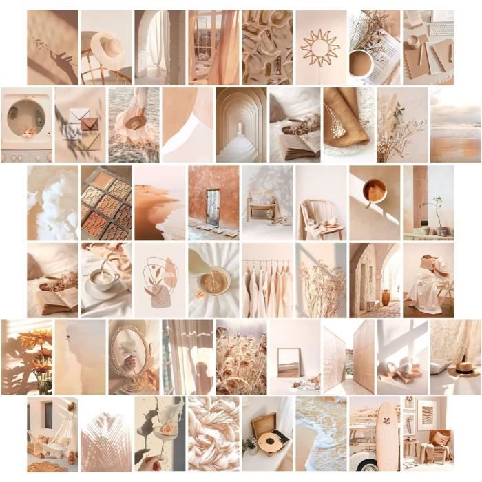 50 Pcs Wall Collage Kit Aesthetic, Aesthetic Room Decor, Photo ...