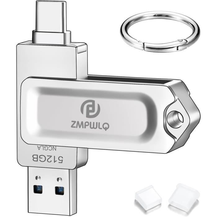 Clé Usb Pour Iphone Lecteur Flash 512 Go Clé Usb 3.0 Et Type C Double ...