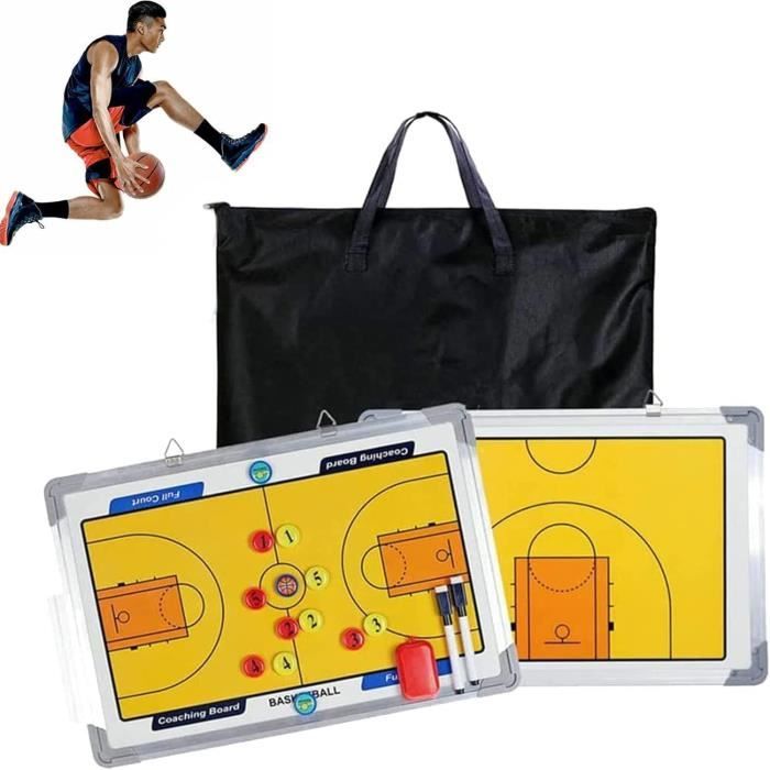 Double-Sided Basketball Tactical Board, Aluminum Alloy Magnetic ...
