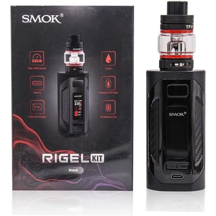 Smok Rigel Kit Original Smok 230W Rigel Box Mod avec 6.5ml TFV9 Tank V9 ...