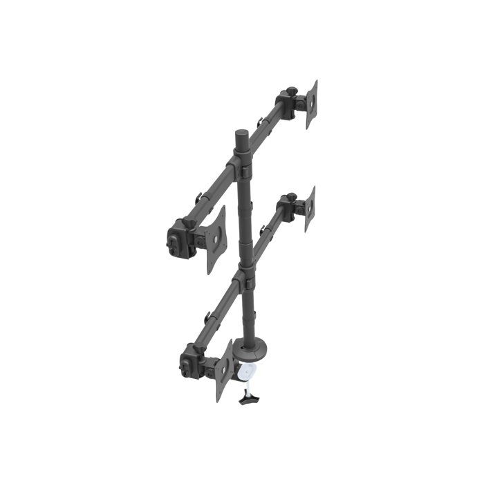 Support de bureau pour 4 écrans - StarTech.com - ARMQUAD - Acier ...