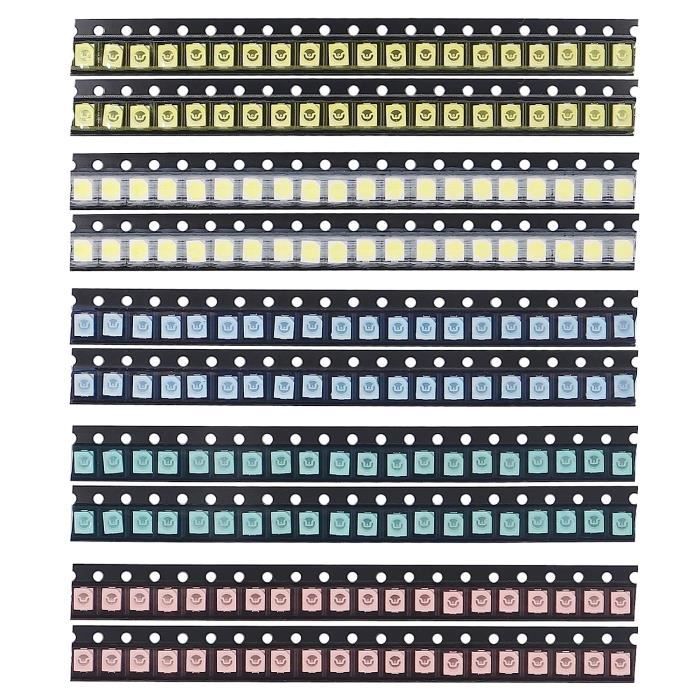 3528 1210 Smd Led Kit De 200 Diodes Led Smd 5 Couleurs Kit D'Éclairage ...