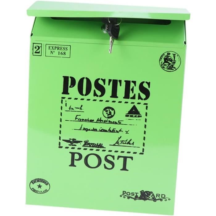 Boîte Aux Lettres En Métal Décor Boîte Aux Lettres Avec Serrure Métal ...