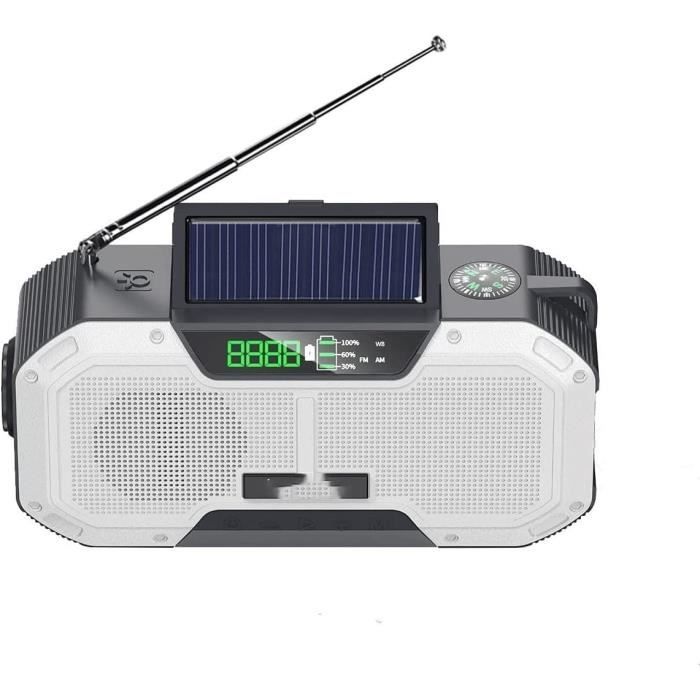 Radio Solaire, Radio Manivelle, Am-Fm Radio D'Urgence, Avec Batterie ...