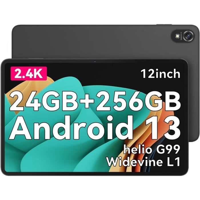 Tab 18 Tablette 12 Pouces Android 13 Tablettes Tactiles Avec 256Go+24Go ...