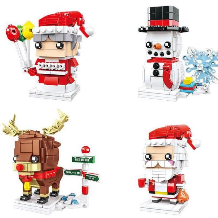 Jeu de construction de Noël, 799Pcs Santa Claus Blocks Bricks Set Xmas ...