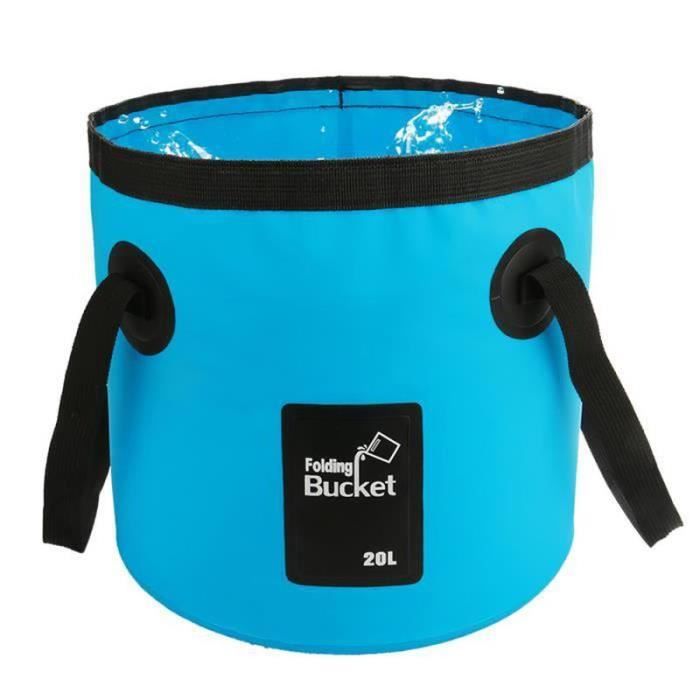 Seau pliant extérieur portatif,YSTP seau de pêche de camping, randonnée ...