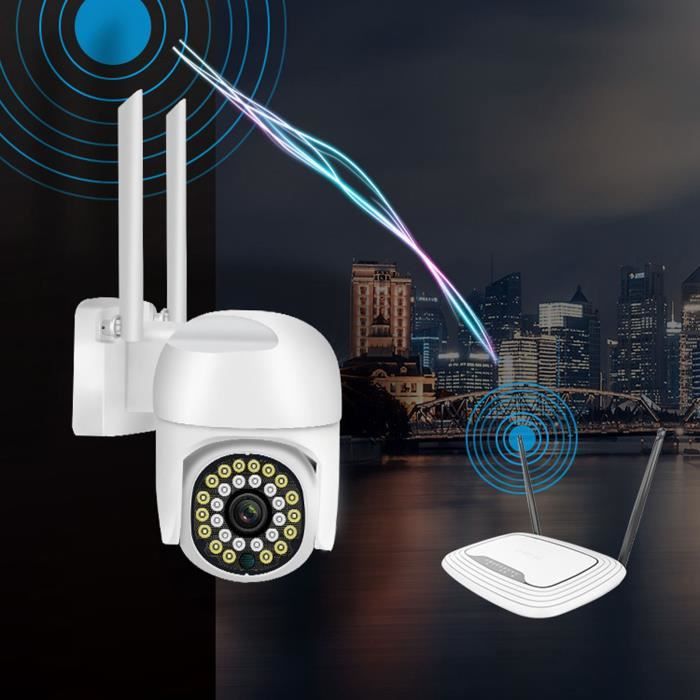 Caméra intelligente WIFI CaméRa de SéCurité ExtéRieure, CaméRa sans Fil ...