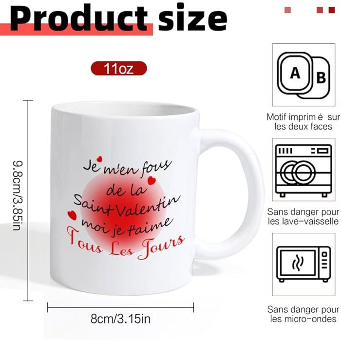 Cadeau Saint Valentin Pour Homme Cadeau St Valentin Femme Mug Pour ...