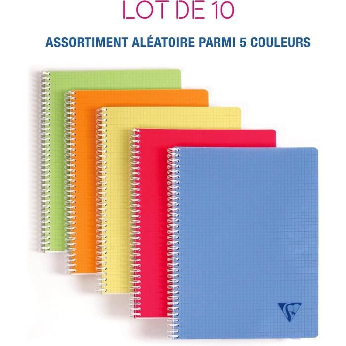 328725C Collection Linicolor Fresh Lot De 10 Cahiers À Spirale - 17X22 ...