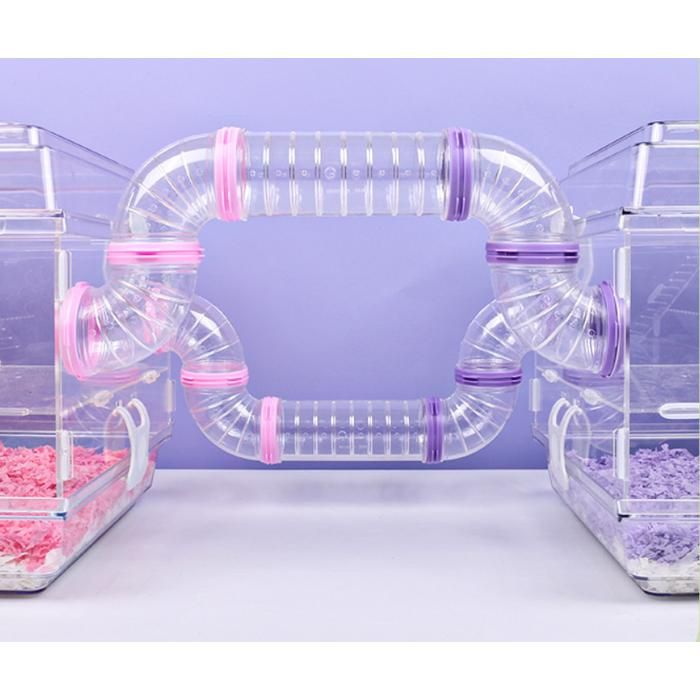 Tunnel transparent modulaire pour rongeurs–Tuyaux d’extension DIY pour ...