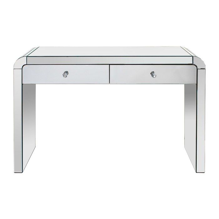 Console avec 2 tiroirs en miroir et MDF - PIKIO - Cdiscount Maison