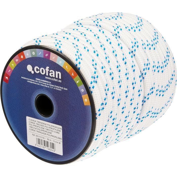 Corde Tressee Polypropylene 10Mm 50 M[J761] - Cdiscount Bricolage