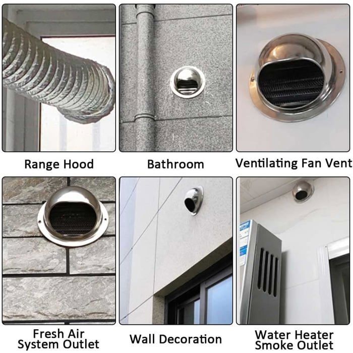 Grille de Ventilation Extérieure Réutilisable - ULISEM - Acier ...