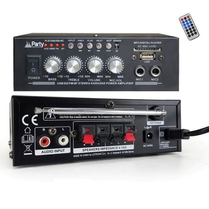 PACK SONO 600 + AMPLI + ENCEINTE + CONTROLEUR DJ PARTY MIX NUMARK PA DJ ...