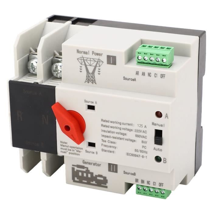 Alimentation sans interruption, alimentation de secours Commutateur de transfert automatique ...