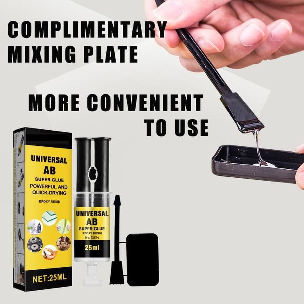 Colle Ab Super Liquide Forte - AdhéSif éPoxy à SéChage Rapide, Haute ...