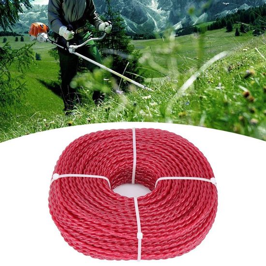 Fournitures de jardinage agricole, fil de coupe en nylon, corde de tondeuse, accessoire de ...